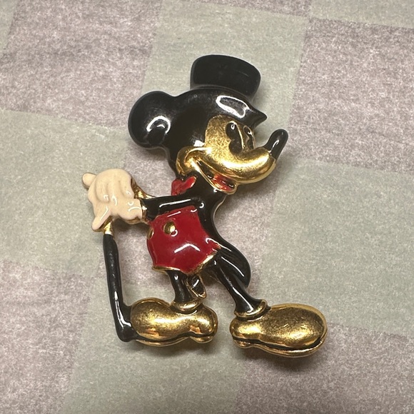 Disney | Jewelry | Vintage Disney Mickey Mouse Enamel Pin Brooch | Poshmark